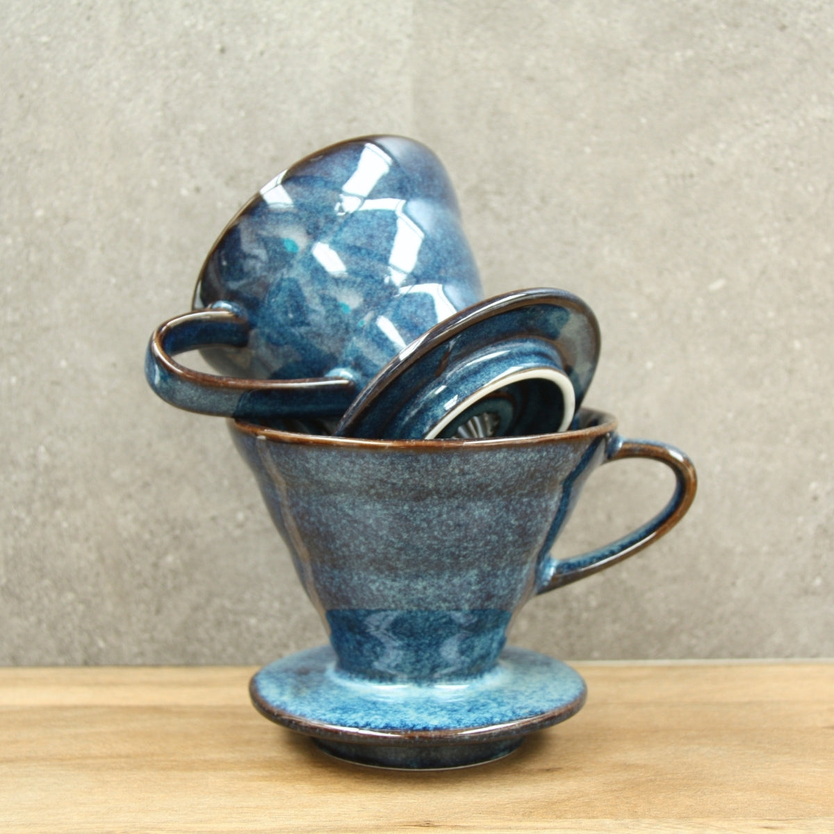 Ceramic Coffee Dripper - Deep Blue | The Coffee Collective