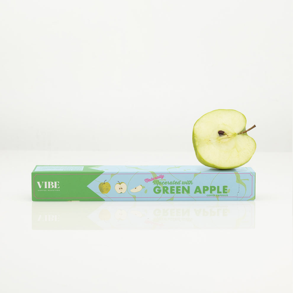 Vibe Compostable Capsules Premium Range - Green Apple – The Coffee ...